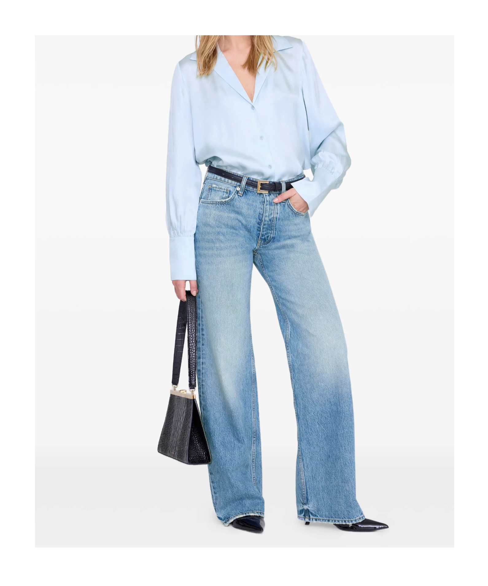 ANINE BING Anine Bing Long Sleeve Button-Up Shirt